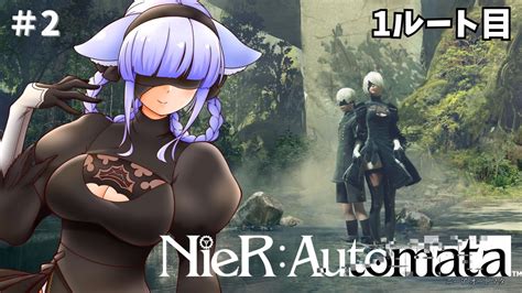 【nier Automata ニーアオートマタ】＃2 完全初見🔰nier Automataやっていく～前の続きからだよ～🦊初見さん歓迎 【 楪