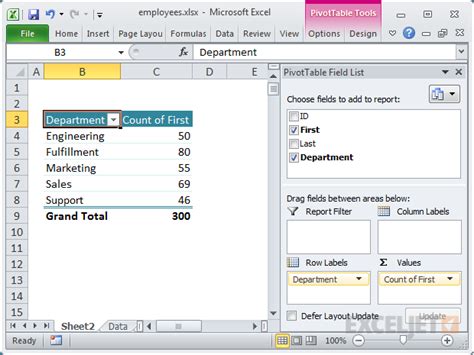 excel pivot table chart select data free table bar chart