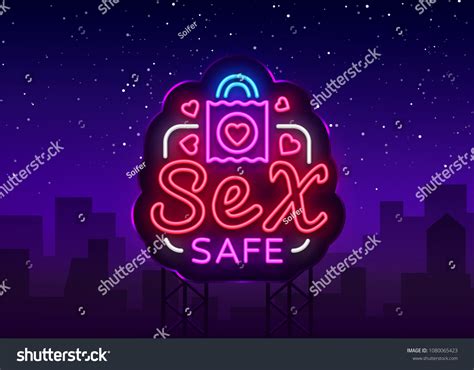 Safe Sex Design Template Safe Sex Stock Vector Royalty Free