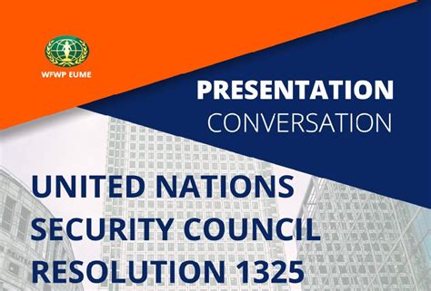 United Nations Security Council Resolution 1325 — Womens Federation