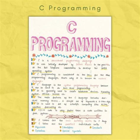 c programming color handwritten notes [pdf] newtondesk