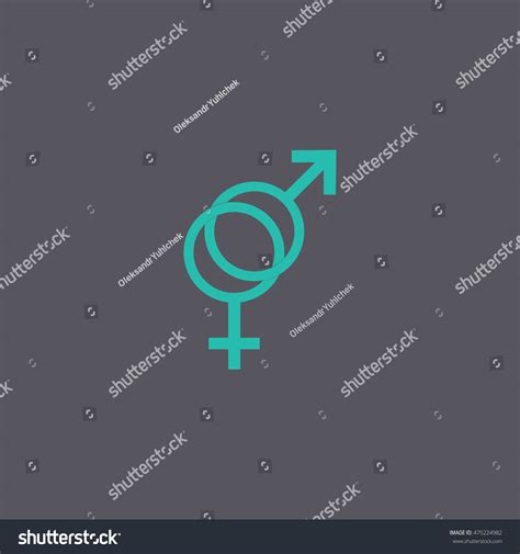 Male Female Sex Symbol Vector Illustration Vector De Stock Libre De