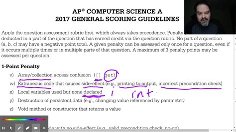 ap computer science a scoring guidelines youtube