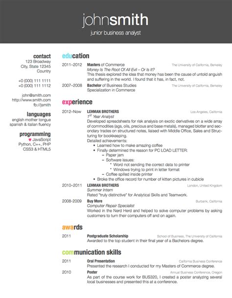add another color for a section in friggeri resume cv