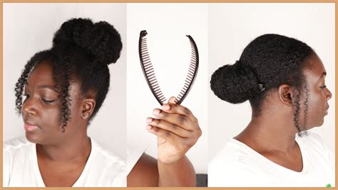 Quick And Easy Banana Clip Hairstyles On Natural Hair Youtube