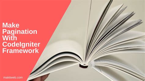 make pagination with codeigniter framework framework