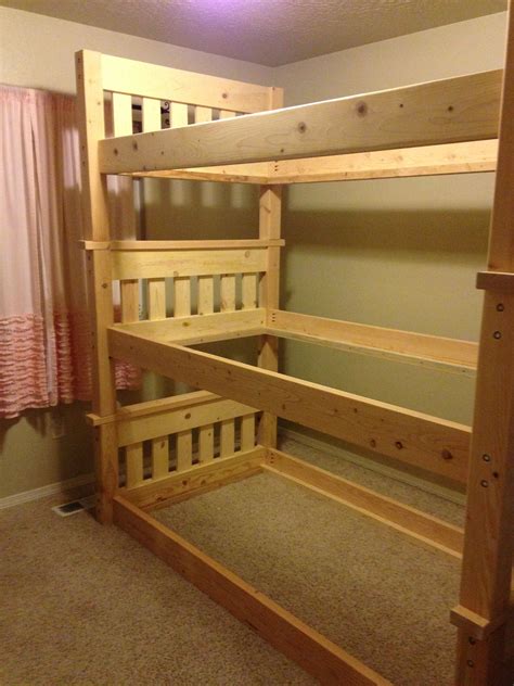Simple Bunk Bed Triple Bunk Ana White Girls Bunk Beds White Bunk