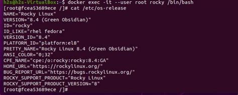 how to install and use rocky linux docker container