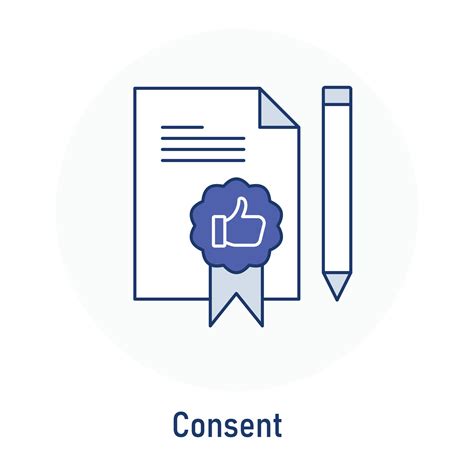 Consentimiento Gdpr Icono Permiso Y Cumplimiento Datos Permiso