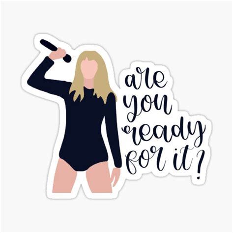 Ready For It Taylor Swift Sticker For Sale By Claireletters Redbubble