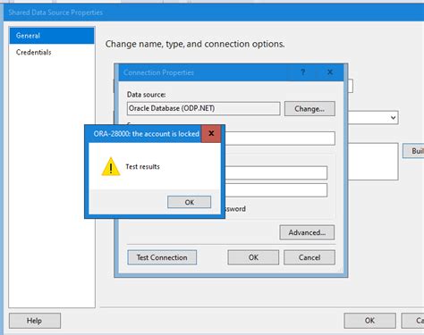sql server error oracle 280000 account is unlocked stack overflow