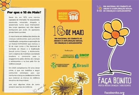 Prefeitura Organiza Ações De Conscientização Contra Abuso E Exploração