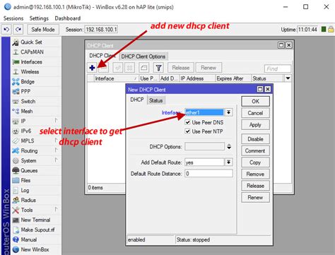 Create Dhcp Client On Mikrotik Router Mikroexpert Blog