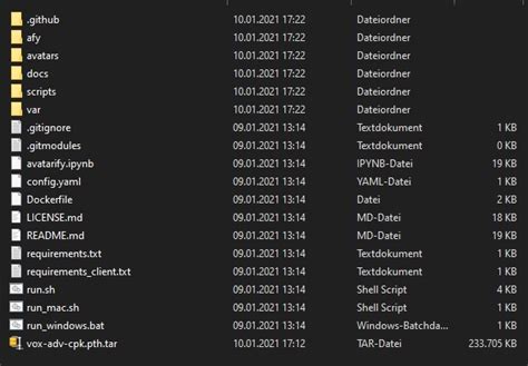 no such file or directory vox adv cpk pth tar · issue