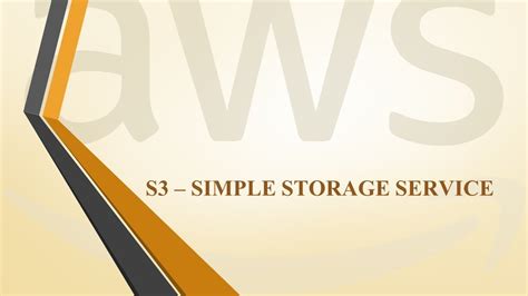 aws introduction to s3 simple storage service youtube