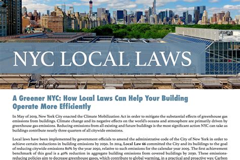 Nyc Local Laws – Kohler Ronan