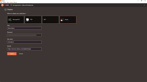 deploy to azure