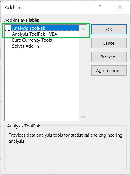 how to add analysis toolpak in excel online adsulsd