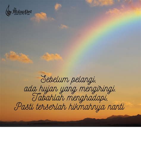 78 Kata Kata Setelah Hujan Pasti Ada Pelangi