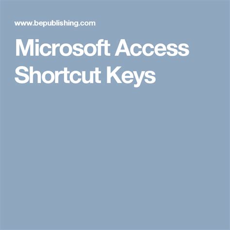 microsoft access shortcut keys shortcut computer shortcuts shortcut key
