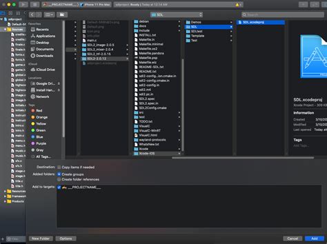 build sdl2 projects for ios with xcode 11