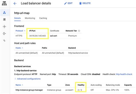 configuring external load balancer with deployment manager dots and
