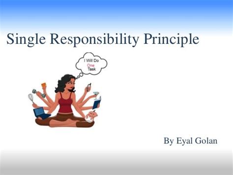 single responsibility principle clean code alliance meetup