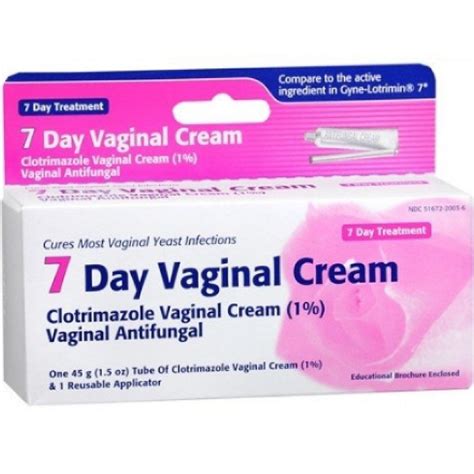 Clotrimazole 7 Vaginal Cream 45 G Treat Vaginal Yeast Infections By