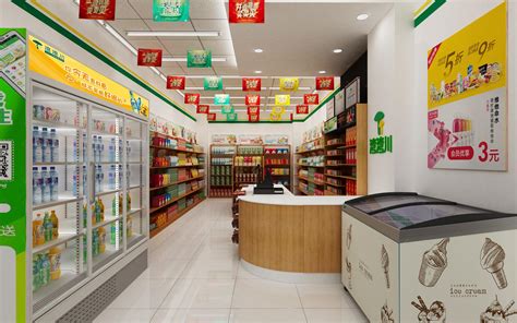 现代便利店设计 效果图交流区 建e室内设计网