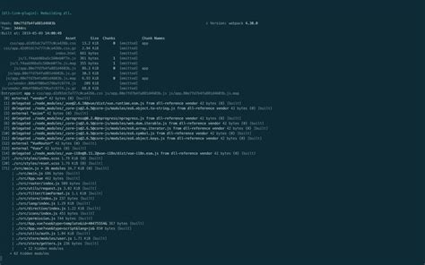 vue js webpack run build but not exit command stack overflow