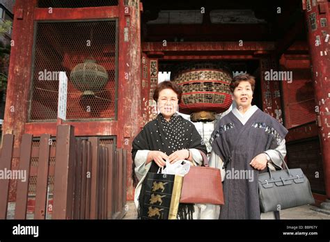 Asakusa In The District In Taitō Tokyo Japanese Mature Women In
