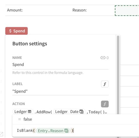 disable button based on a cell having text in it coda maker community