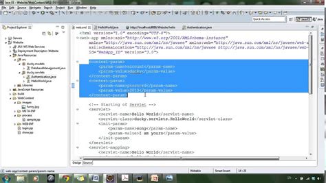 jsp servlet 16 application initialization parameter youtube
