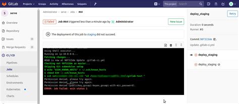 git permission denied in gitlab project deploy stack overflow