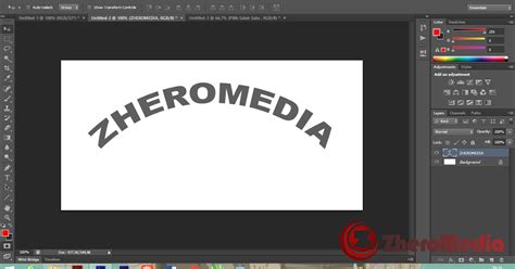 Tutorial Membuat Teks Melengkung Di Photoshop