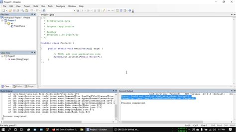 jcreator could not find or load main class youtube