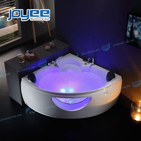 Joyee Elegant Corner Bathtub 2 Person Indoor Sex Bath Tub Sex Whirlpool
