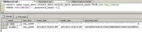 identify blank and weak passwords for sql server logins