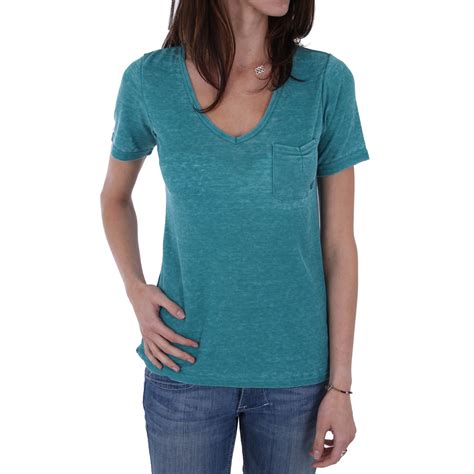 Volcom Eastwick Thermal V Neck T Shirt Womens Evo Outlet