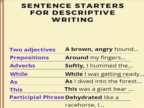 Sentence Starters For Writing Vseracon