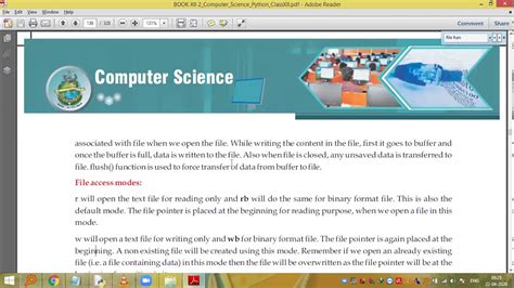class 14 python file handling youtube