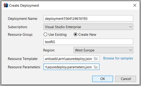 deploy template intellij idea azure resource manager microsoft learn
