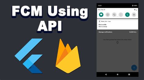 flutter [2022] push notifications with fcm firebase using rest api from