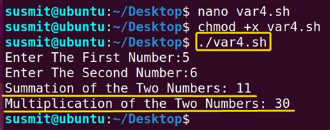 using variables in bash scripting linuxsimply
