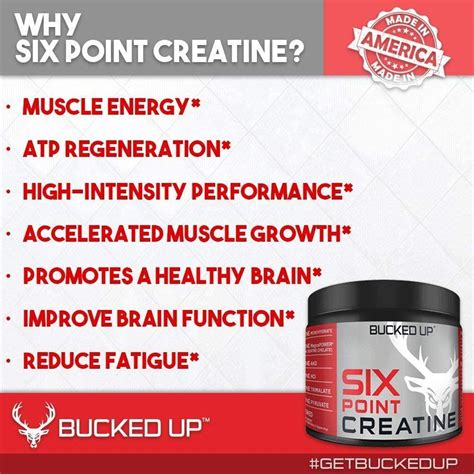 Bucked Up Six Point Creatine 6 Types Of Creatine For Men And Women