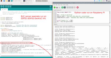 hello raspberry pi python on raspberry pi to read esp32 ble server