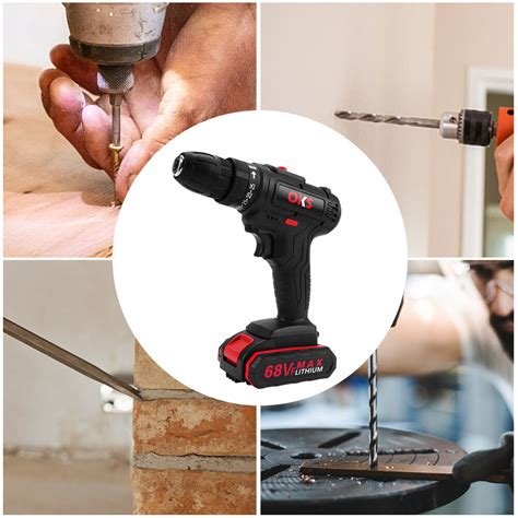 20v Electric Drill 3 8 Power Cordless Screwdriver 31pcs Drill Set With