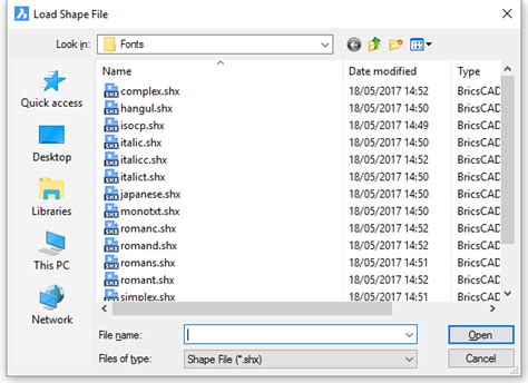 how to import shx file into autocad
