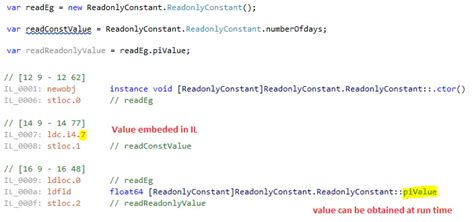 c const readonly and static readonly differences