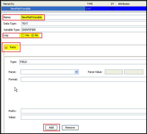 identifier math variable
